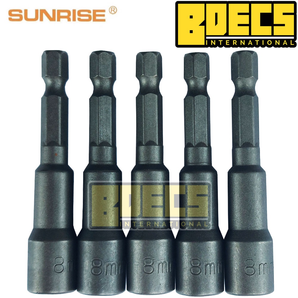 Magnetic Nut Set Tex Screw Adapter 8x65mm 5pcs Sunrise High Quality by ...