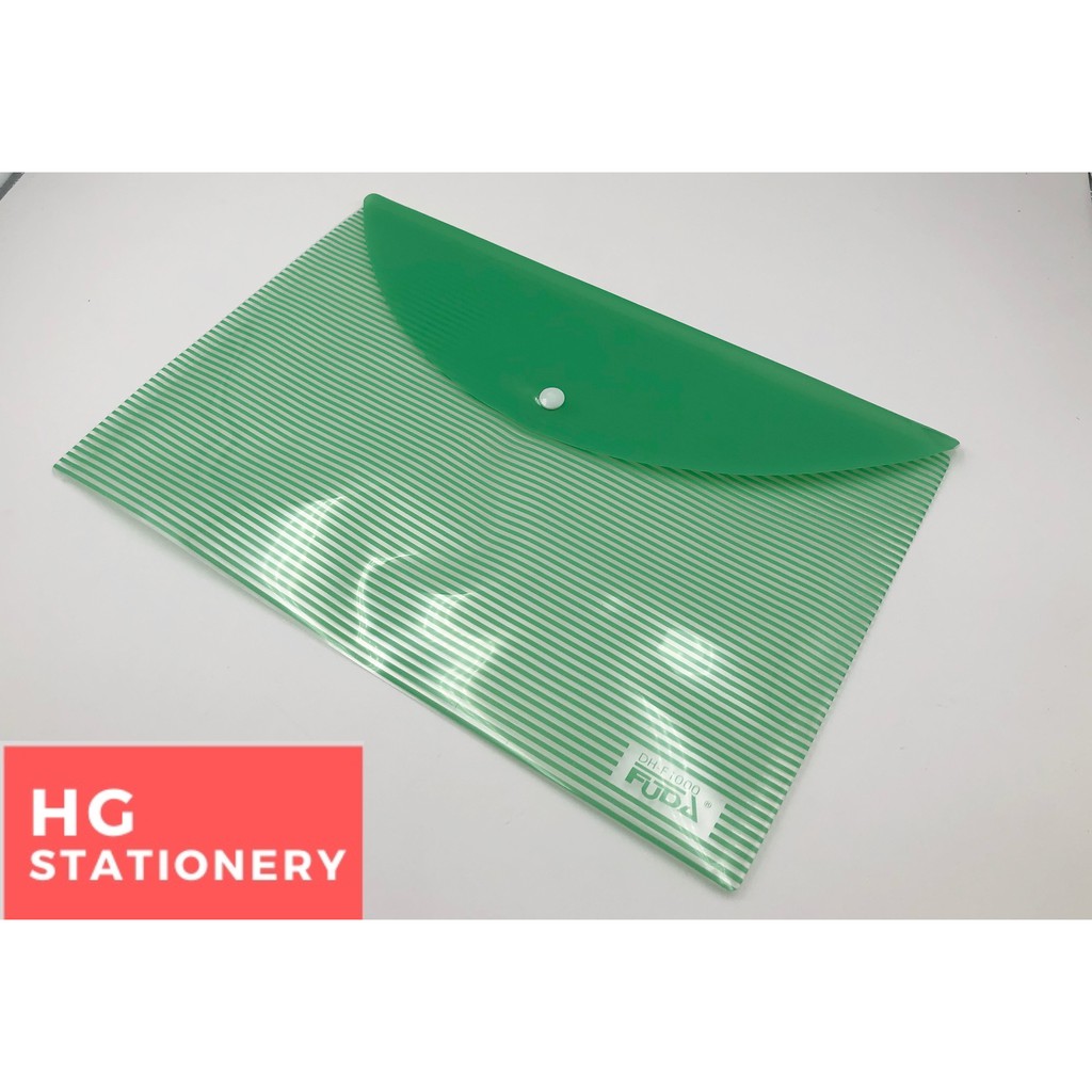 A4 Size Fuda Clear Pastel Document Envelope File Holder Closure ...