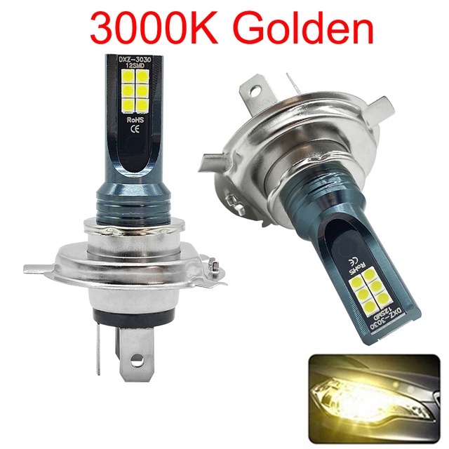 2Pcs H4 H7 LED Car Fog Light H11 H8 H9 H16JP H1 H3 Car Headlight Bulbs 9005 9006 Auto Driving ...
