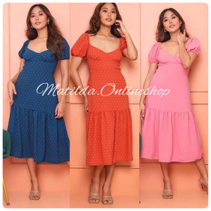 ZOYA MIDI DRESS by matilda.clothing | Shopee Philippines