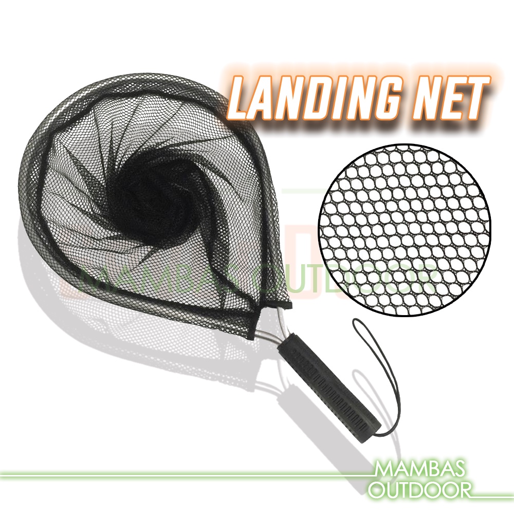 Landing Net Fly Fishing River Sauk Penyauk Ikan Pancing Knotless Trout ...