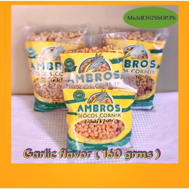 AMBROS Ilocos Cornik (garlic flavor- 160 grms) | Shopee Philippines