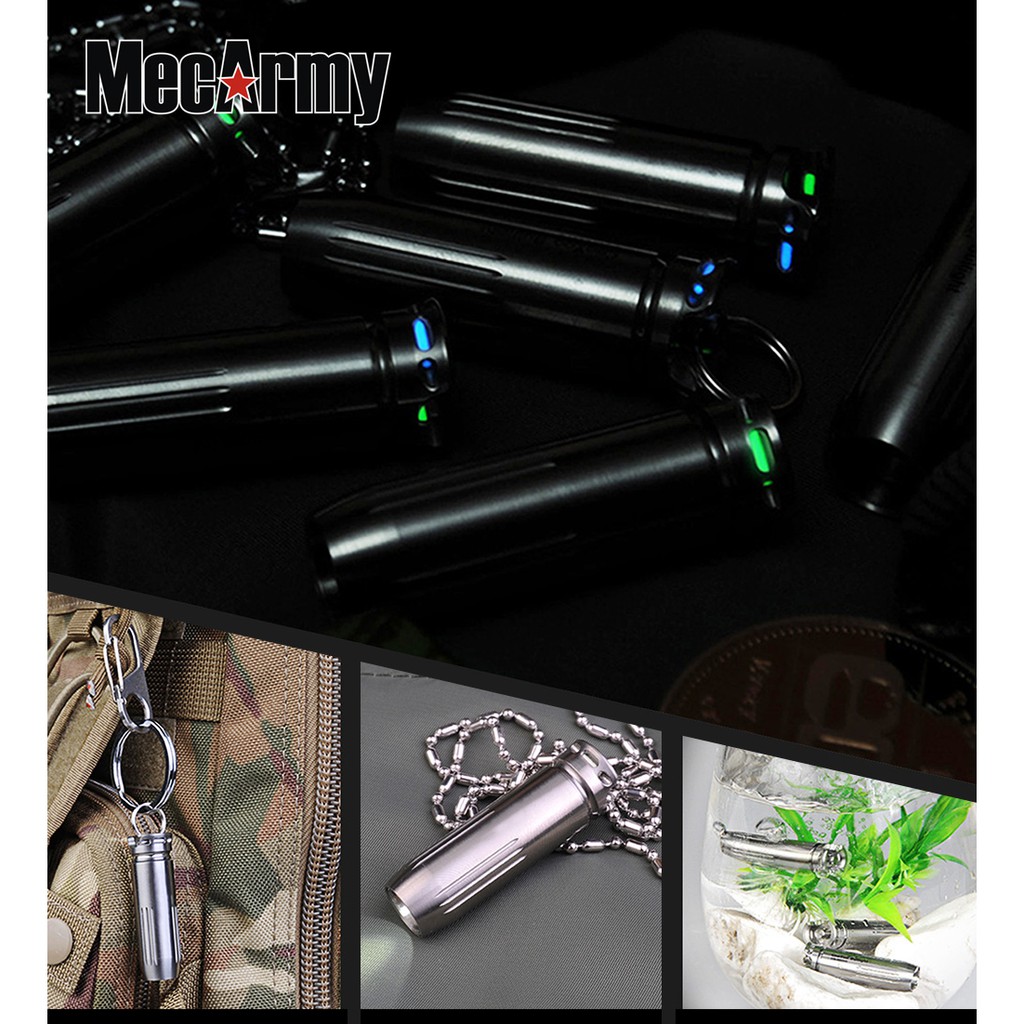 MecArmy BL43T Mini Bullet Flashlight w/ FREE 10180 & Tritium | Shopee Philippines