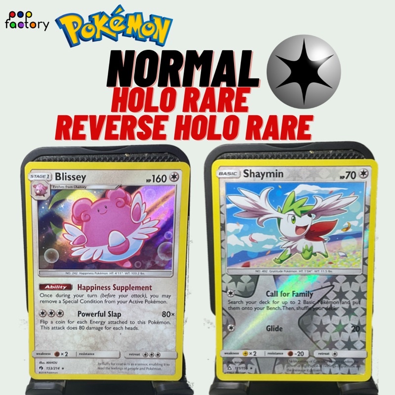 NORMAL Type Pokemon HOLO RARE and REVERSE HOLO RARE Cards | Shopee ...