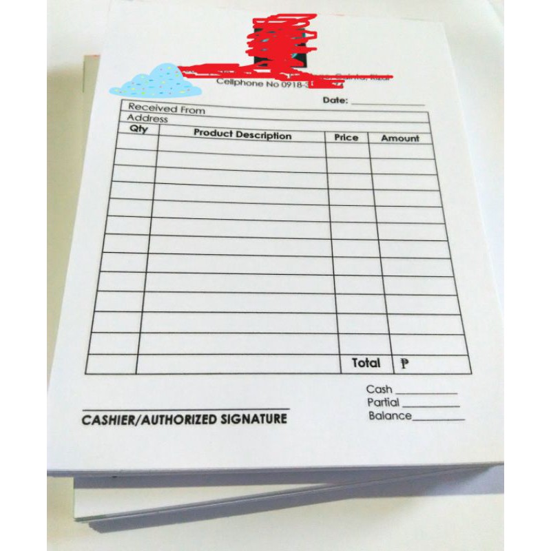customized order form. 1 whole shortbond size. non tin rceipt | Shopee ...