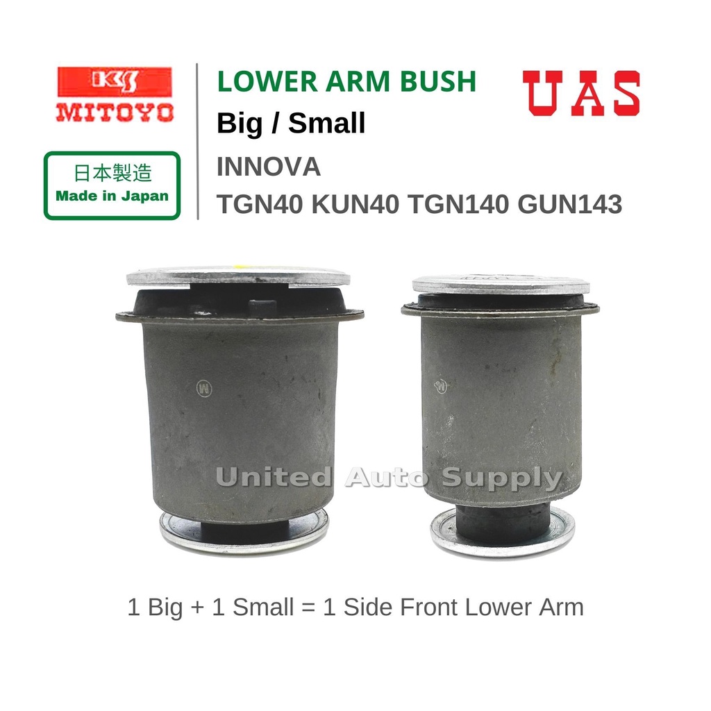 MITOYO Front Lower Arm Bush Big Small For TOYOTA Innova TGN40 KUN40 ...
