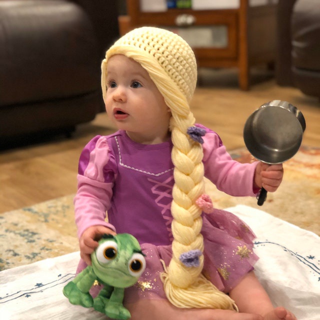 Crochet Princess Rapunzel Inspired Wig (made upon order) | Shopee Philippines