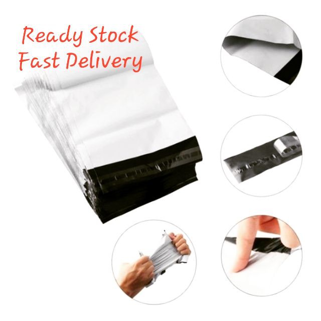Premium Quality White Courier Flyer Bag with Self Adhesive, Waterproof ...