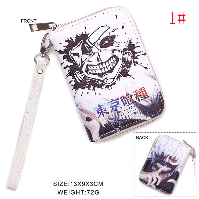 Anime Tokyo Ghoul Short Zip Wallet Kaneki Ken Card Holder Purse ...