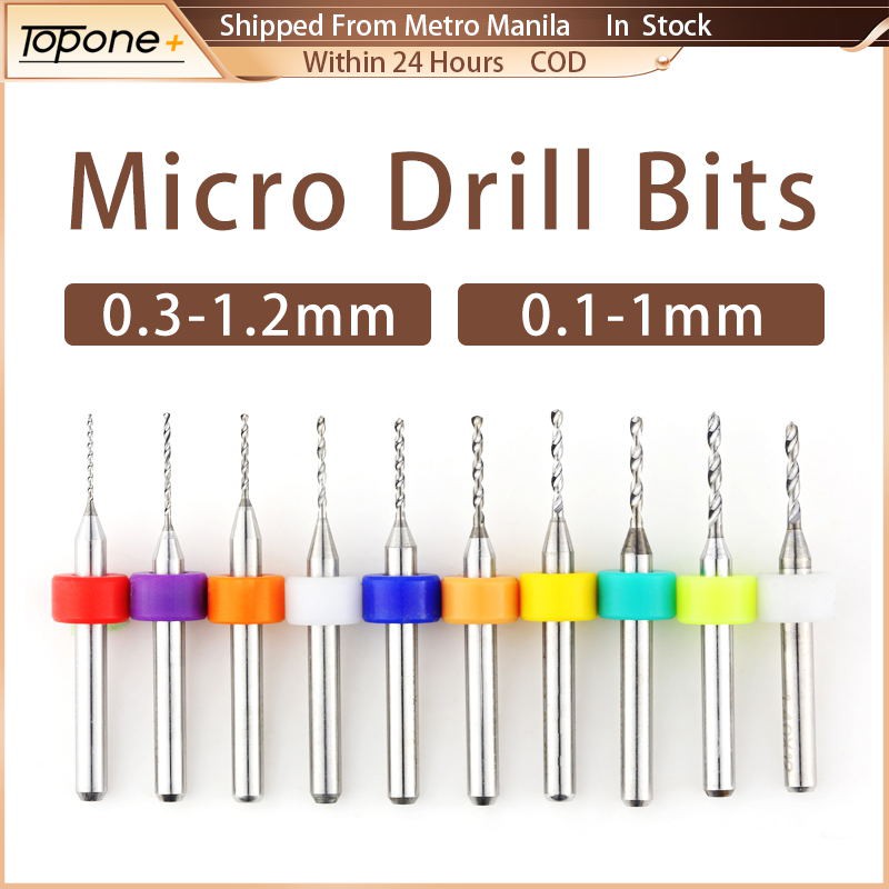 10pcs/Set Carbide PCB Mini Drill Bit 0.1mm-1mm 0.3mm-1.2mm For Print ...