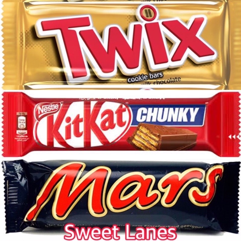 BUY 3 Assorted Chocolates 1 Twix, 1 Kitkat Chunky & 1 Mars | Shopee ...