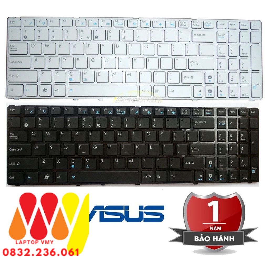 Asus laptop keyboard N61J N61JA N61JQ N61JV N61V N61VF N61VG N61VN N61 ...