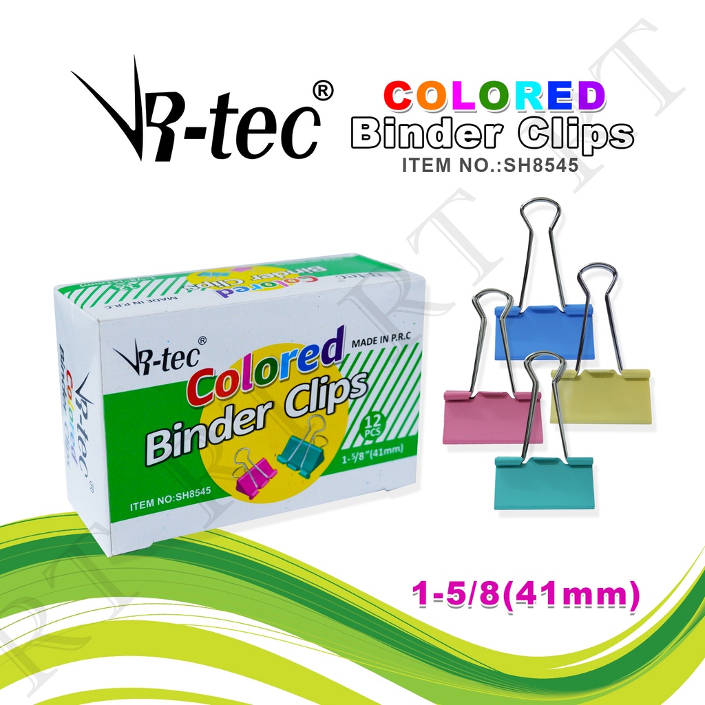 12 pcs Binder Clip Boxed color dovetail clip long tail test paper clip ...