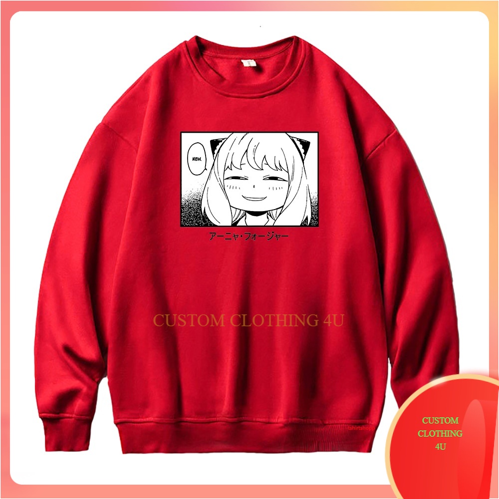 Sweater Crewneck Cartoon Anya Yor Forger Loid Spy x family/Spy x family ...