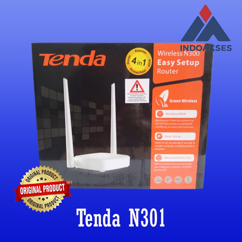 TENDA TENT N301 wireless N300 easy setup router | Shopee Philippines