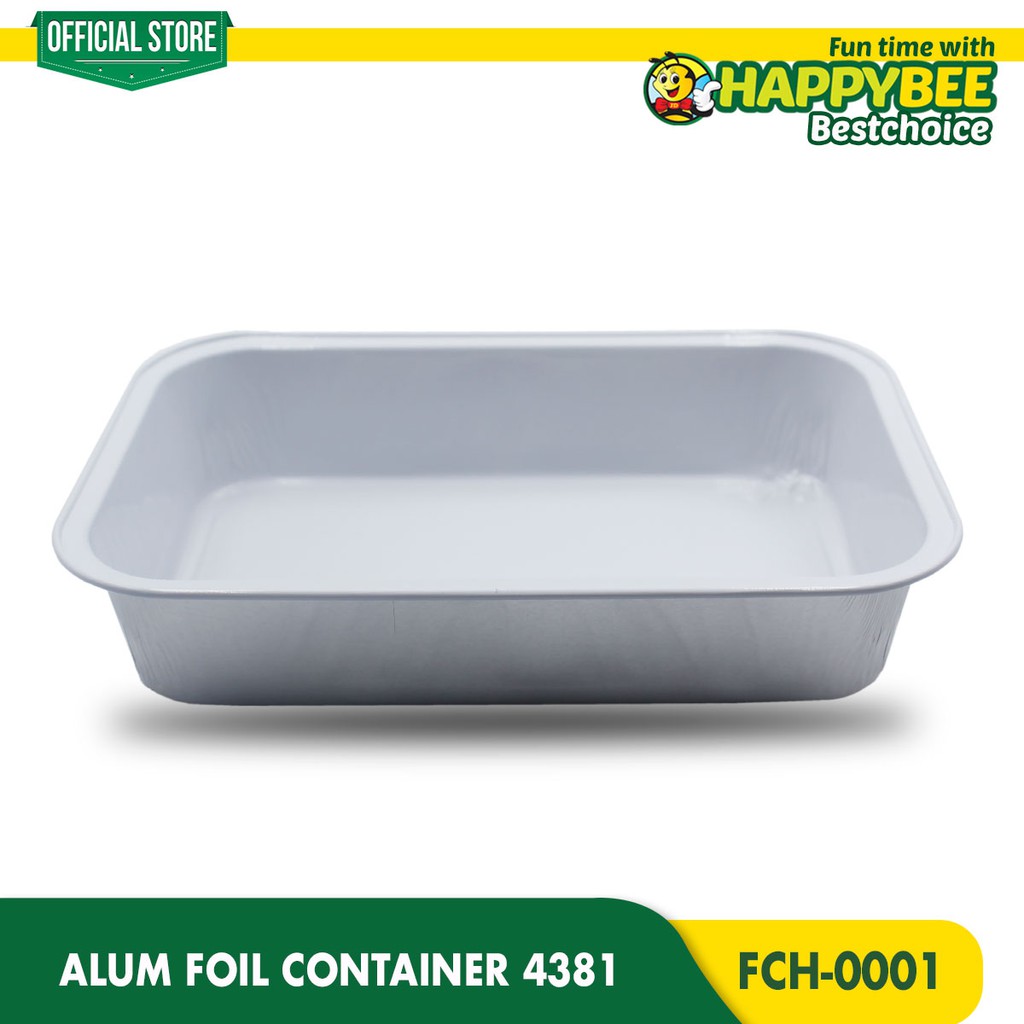 Aluminum Foil Container with Lid 4381 6.2x1.4x4 inches (set of 10's ...