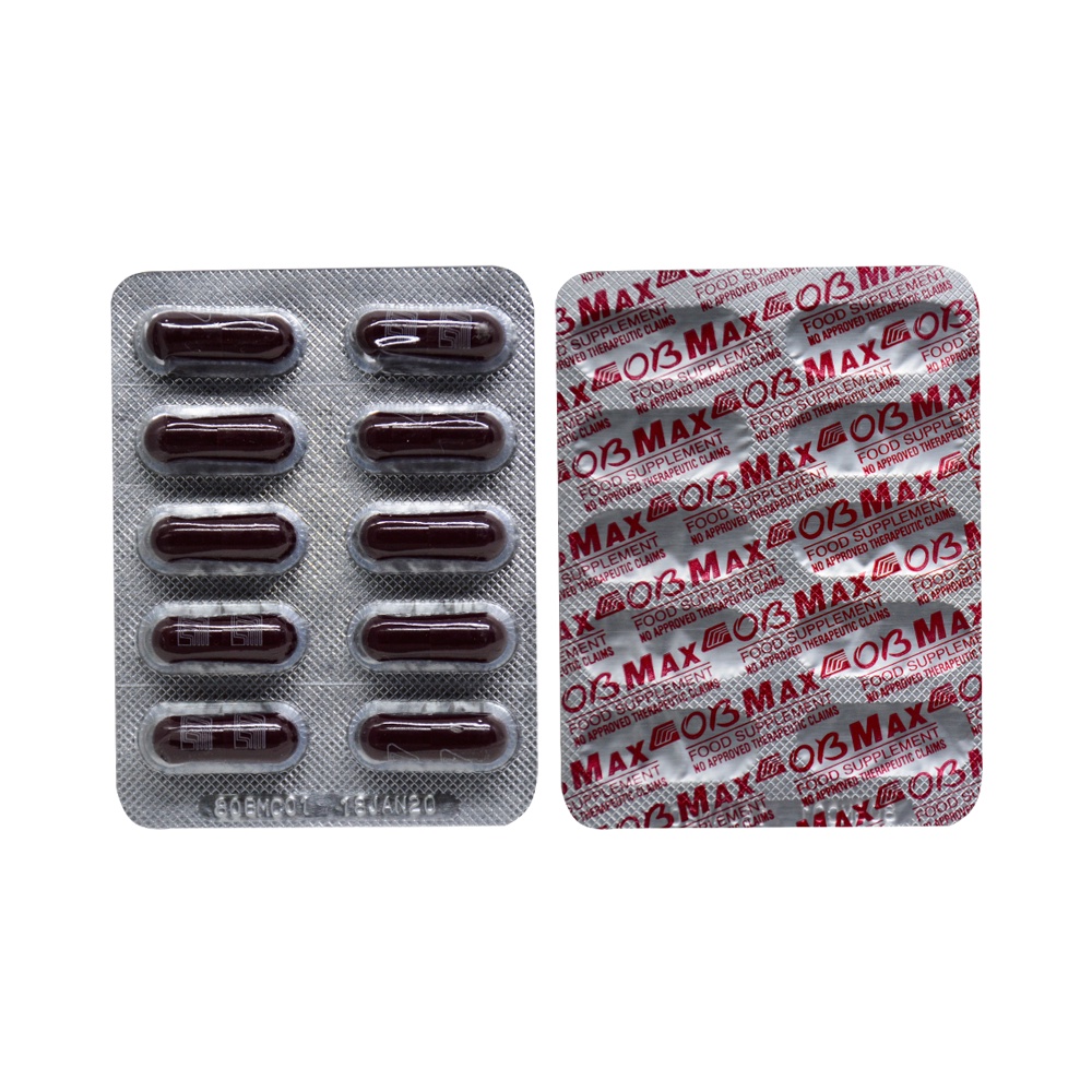 OB MAX Vitamins and Minerals + Folic Acid; Iron and Taurine 1 Capsule ...