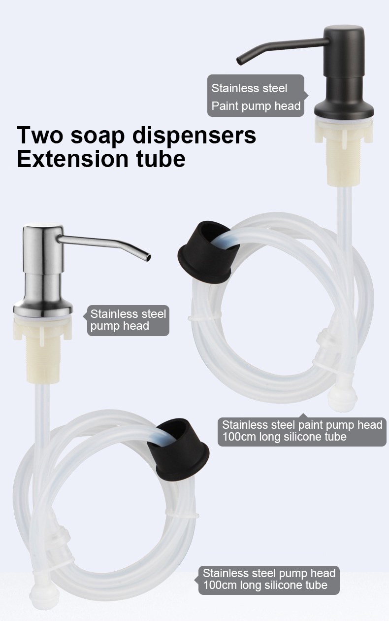 RAPP Stainless Steel Kitchen Sink Soap Dispenser Pump with Extension ...