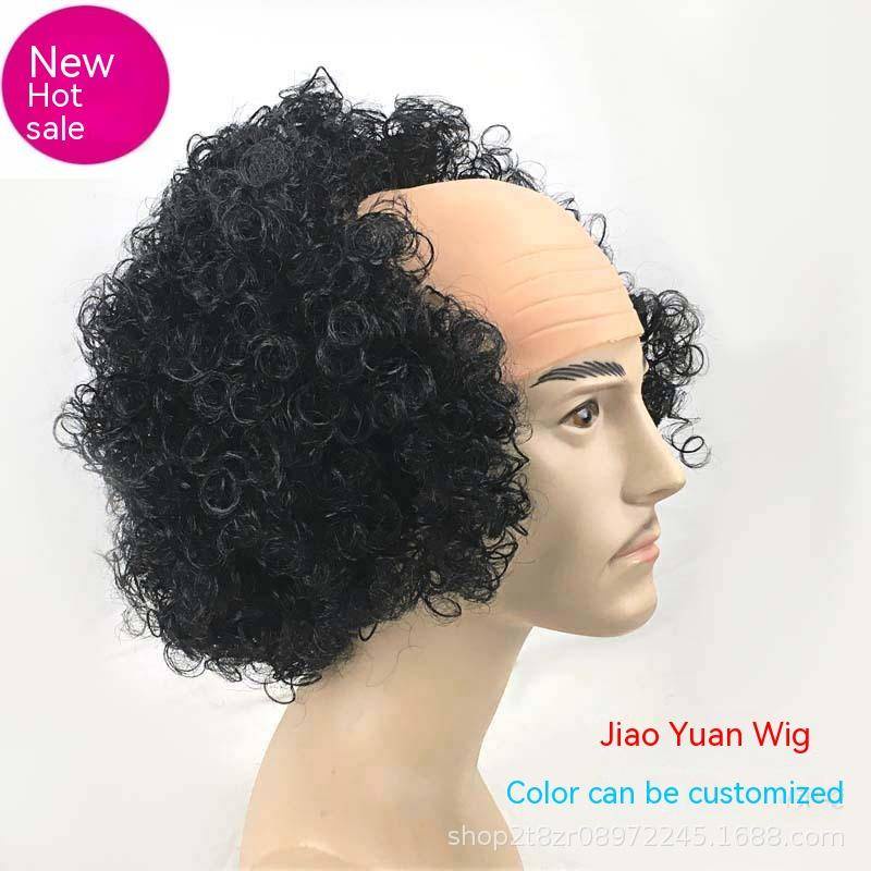 Old man show bald wig synthetic hair grey headgear | Shopee Philippines