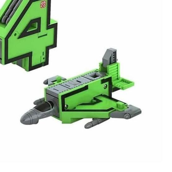 Emco POCKET MORPHERS - Number 4 Robot Transformers Number Combiner 0 U ...