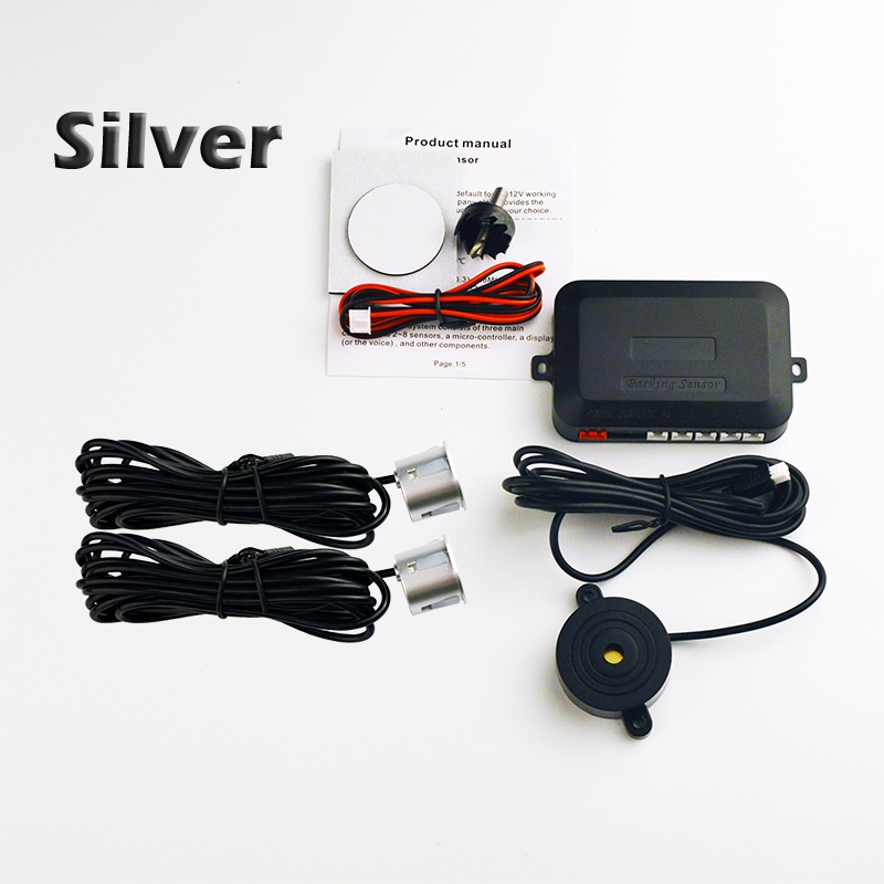 Car Parking Sensor Kit Buzzer 2 Sensors 22mm Reverse Radar Sound Alert ...