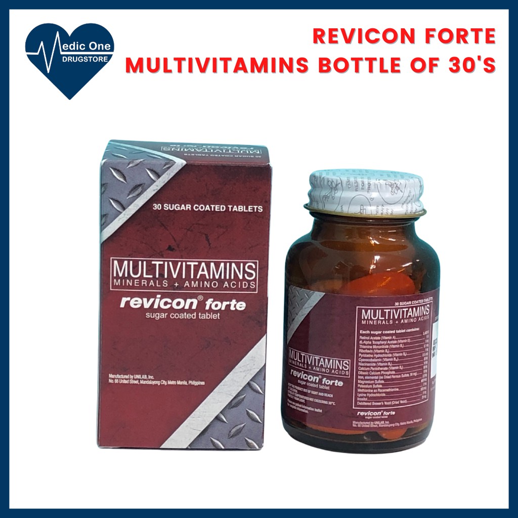 Revicon Forte Multivitamins by 30's | Shopee Philippines