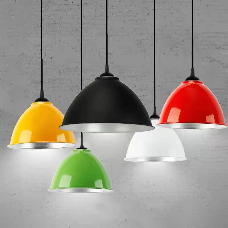 Industrial Modern Solid Color Pendant Light Nordic Macaron Colorful ...