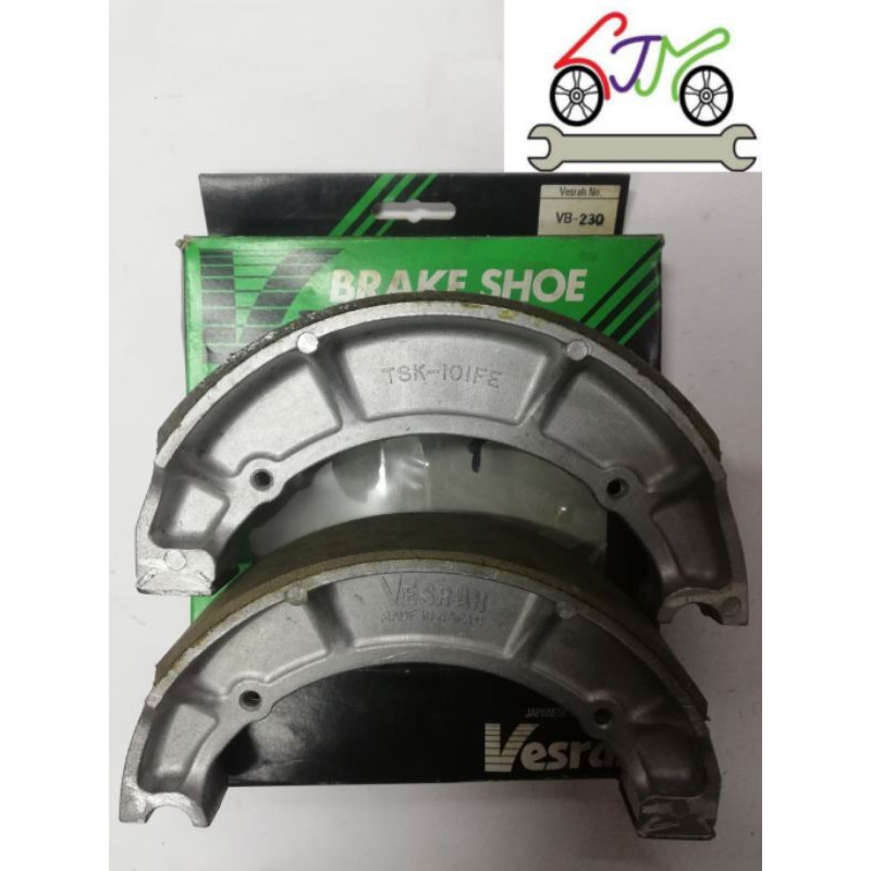 Vesrah Brake Shoe Rear (VB-230) (Virago 400/Virago 535/Virago 700/Virago 1000) | Shopee Philippines