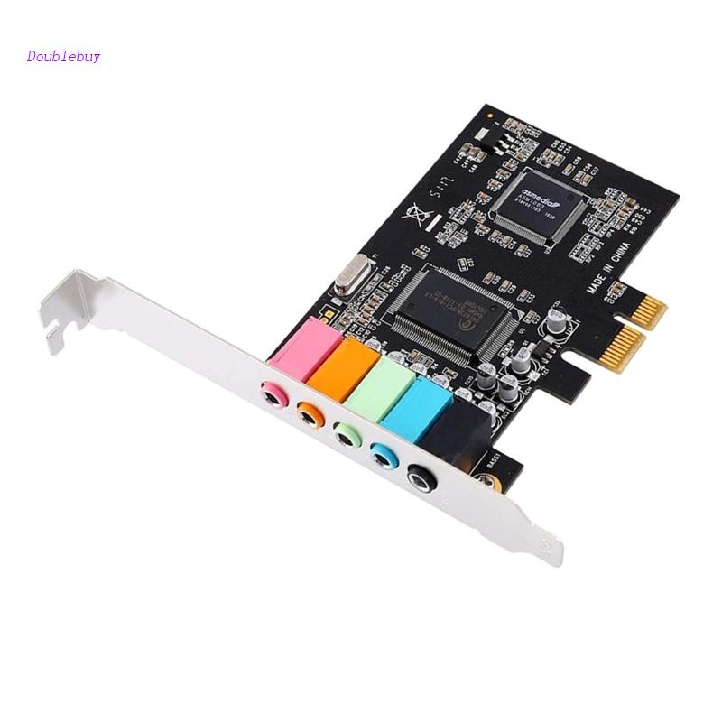 Doublebuy PCIe Sound Card 5.1 Internal CMI8738 Chip for Windows 7 with ...