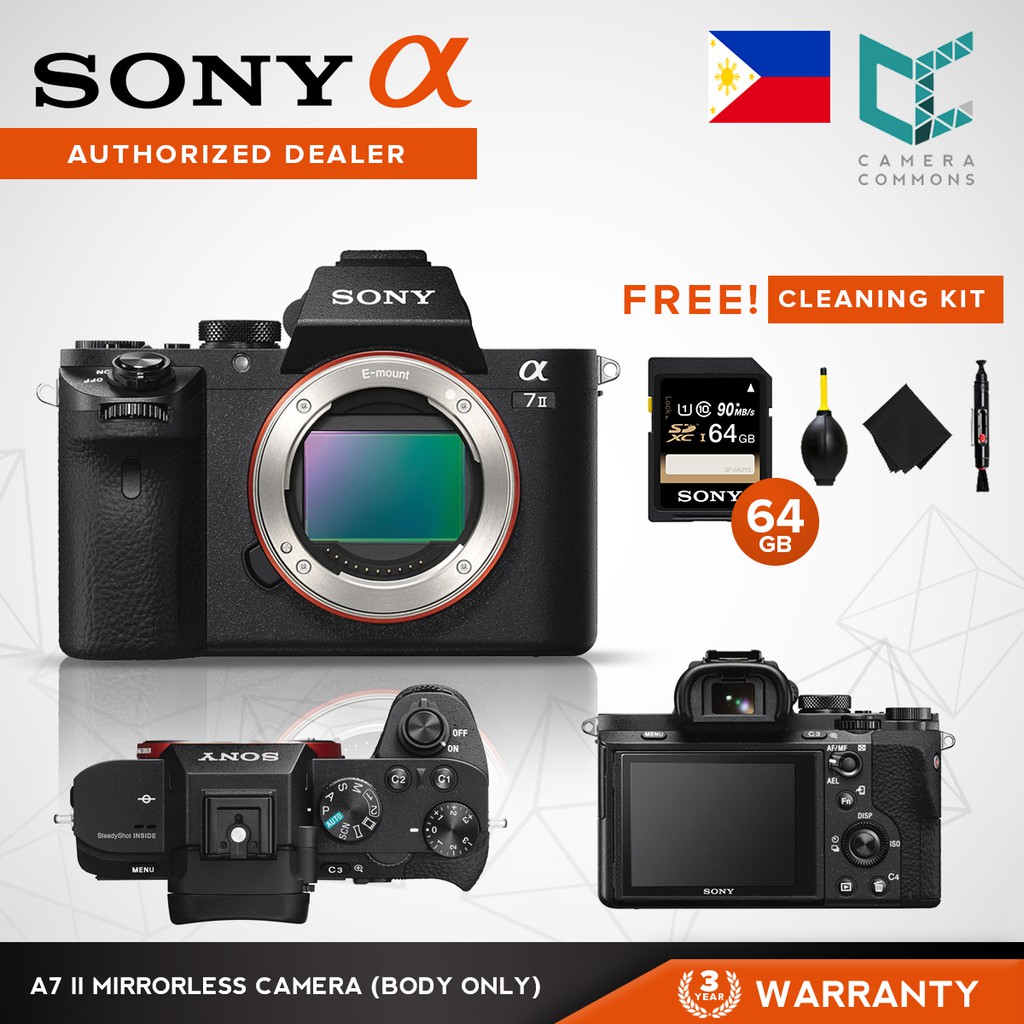 Sony ILCE-7MII a7 II Alpha Mirrorless Digital Camera Body Only A7M2 A72 | Shopee Philippines