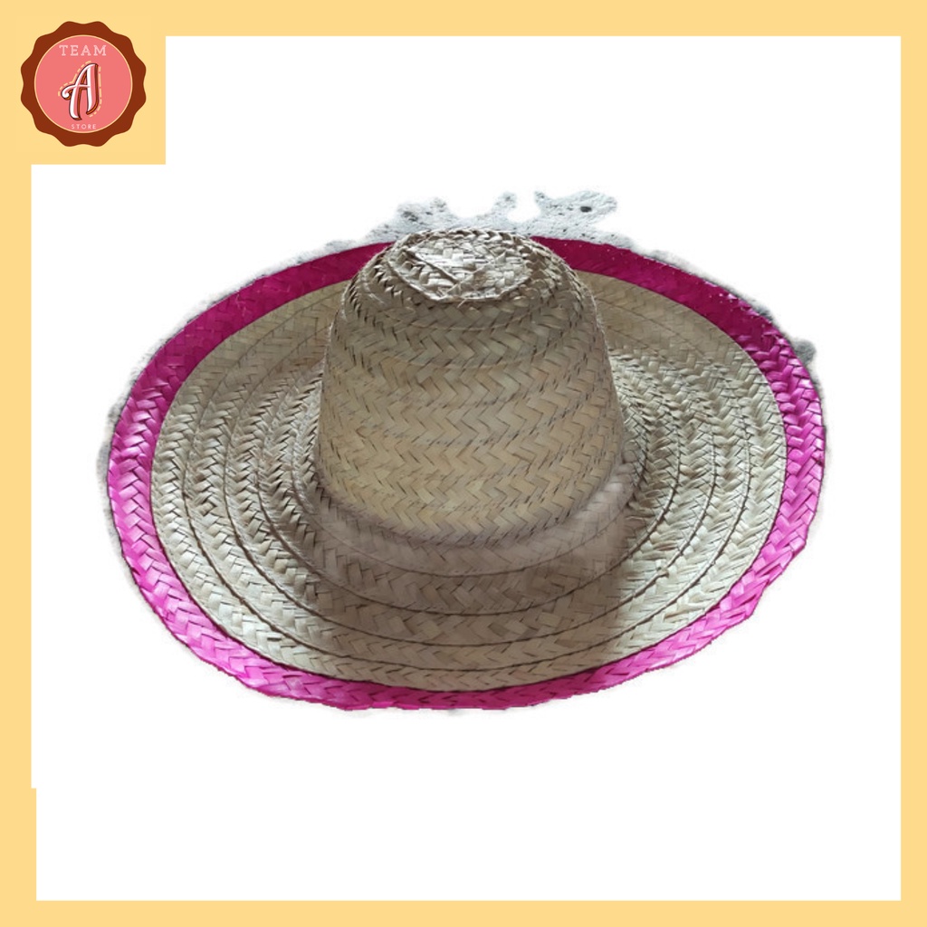 Native Woven Buri Hat with Pink Sides | Shopee Philippines