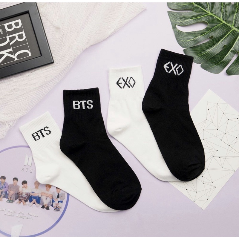 Korean Socks - Kpop Socks - BTS Socks - BT21 - EXO Socks - Iconic Socks ...