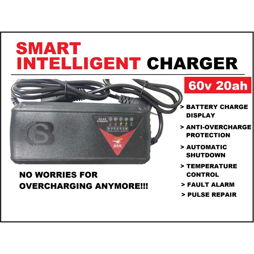 Ebike Charger 60V 20AH for Battery 60volts 32ah output Lead Acid ...