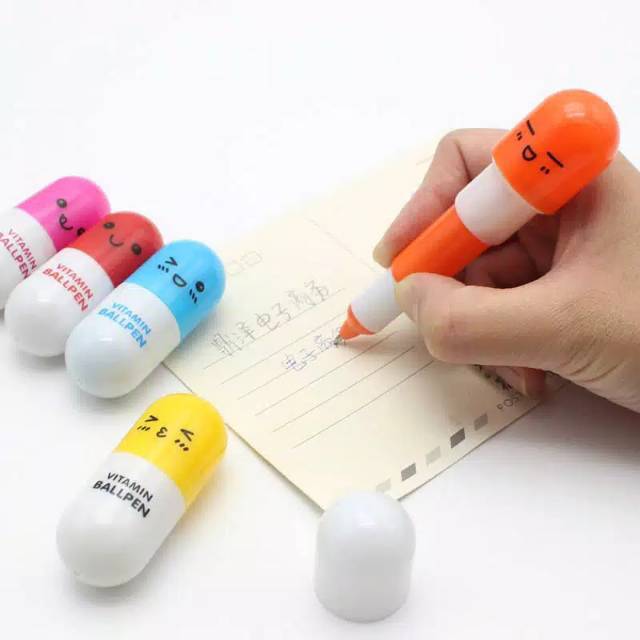 Vitamin PEN / VITAMIN BALL PEN / MINI PEN / EMOTION PEN | Shopee ...