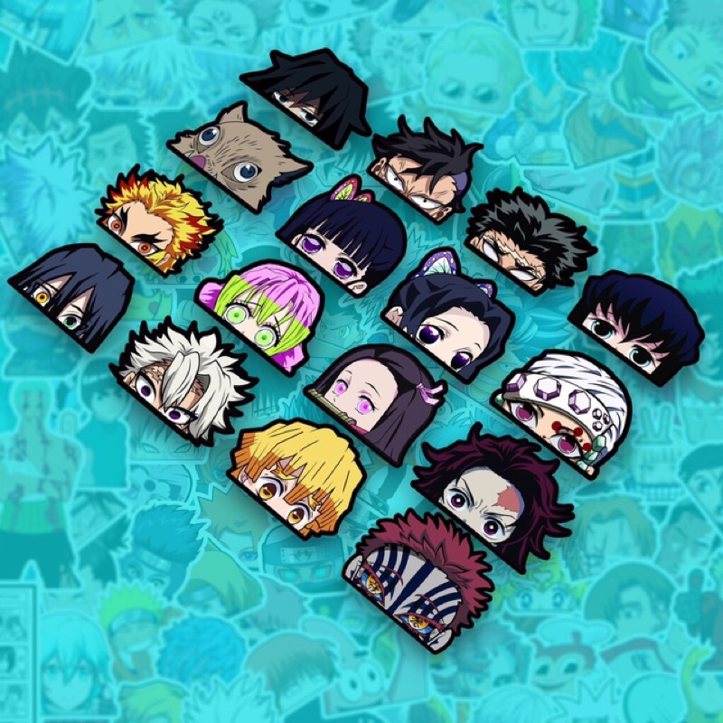 Peeker Sticker Peek Anime Kimetsu no Yaiba Demon Slayer Kamado Nezuko ...