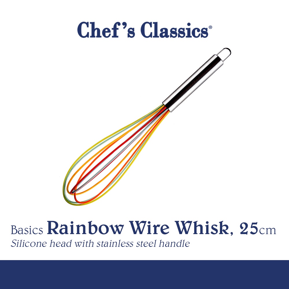 Chef's Classics Basics Silicone Rainbow Wire Whisk, 25cm | Shopee ...