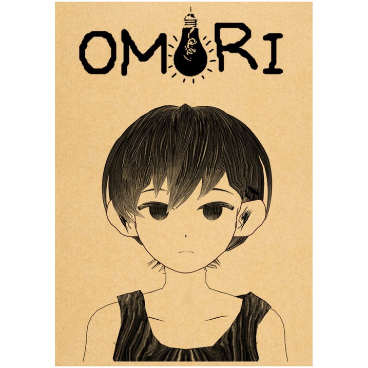 Game Poster Omori Packing Paper Prints Clear Artistic Image Bar ...