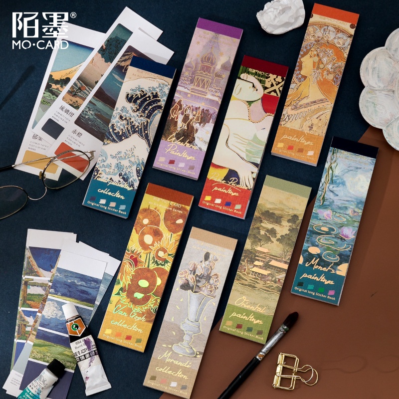 30 Sheets/set, An Art Gallery Copperplate Sticker Book, Oil Painting ...