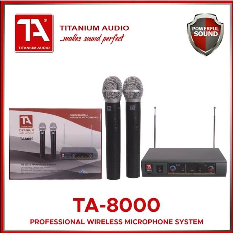 TITANIUM AUDIO TA-8000 WIRELESS MICROPHONE | Shopee Philippines