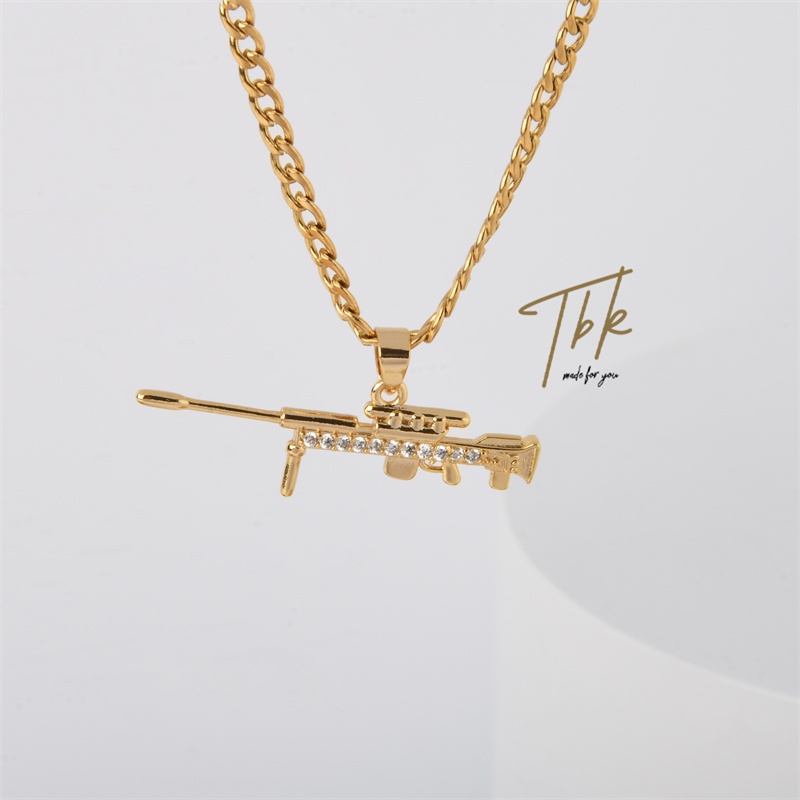 TBK 18K Gold Call of Dutyy Inspired Collection Necklace for Men ...