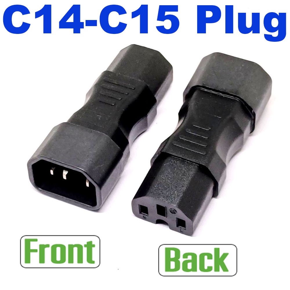 Adapter Converts AC plug to Universal IEC320 C14 C15 Convert Connector ...
