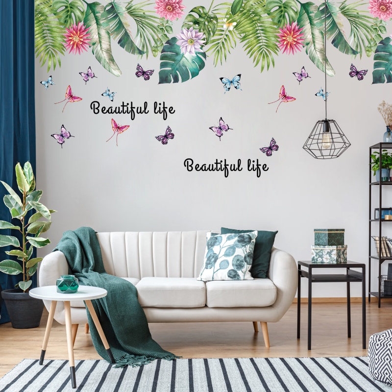 wall sticker adhesive wall decor stickers home decor SK2025 AB | Shopee ...
