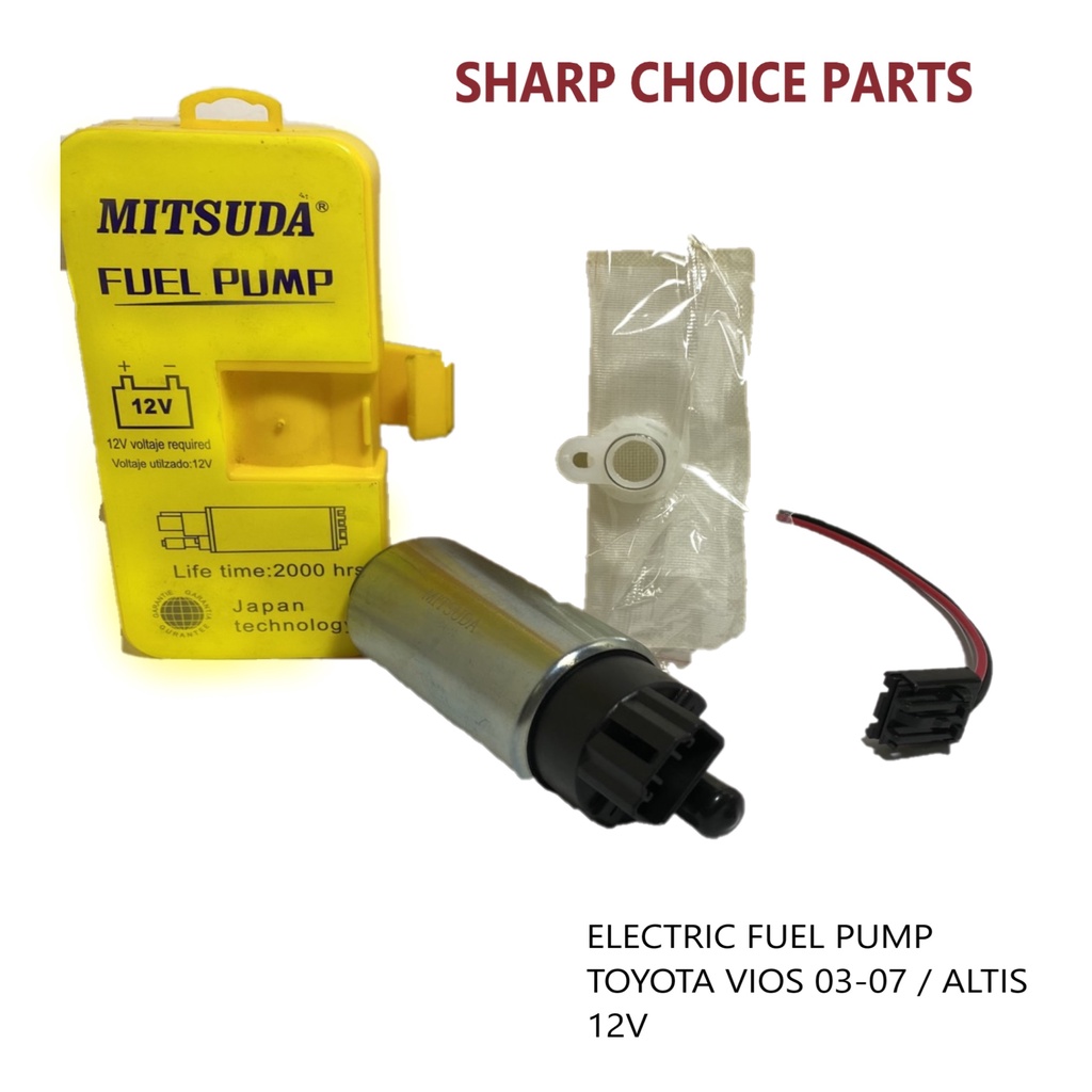 ELECTRIC FUEL PUMP W/ WIRE/ STRAINER ( YC-6 )TOYOTA VIOS 03-07/ALTIS 1. ...