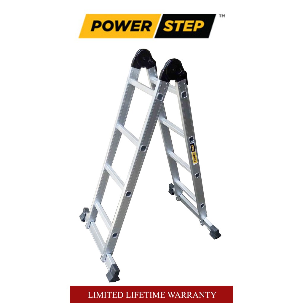 Power Step Aluminum Dual Ladder 4/8ft | Shopee Philippines