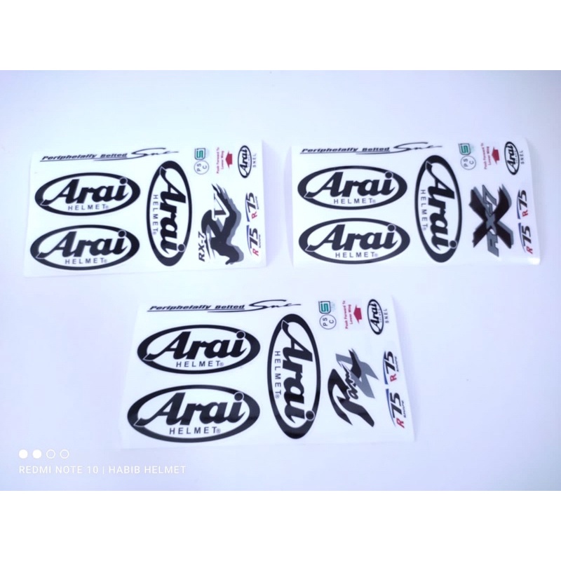 Arai HELMET STICKER RAM 4 RX7 RV RX7 | Shopee Philippines