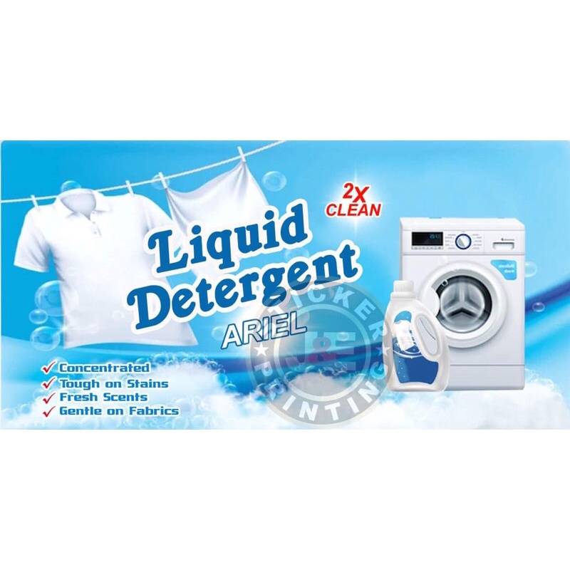 STICKER LABEL FOR LIQUID DETERGENT! 15PCS. | Shopee Philippines