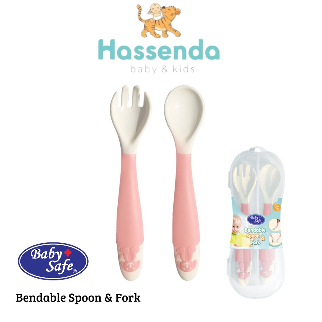 Baby Safe Bendable Spoon & Fork With Case / Children's Spoon and Fork ...