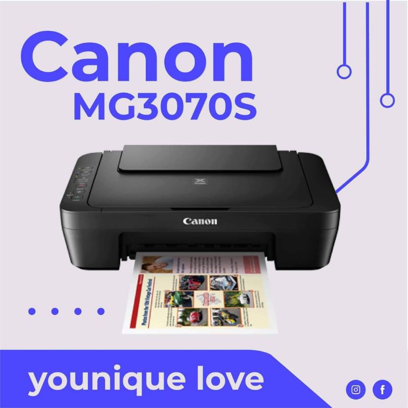 Canon Pixma MG3070S | Compact Wireless All-In-One with Low-Cost ...