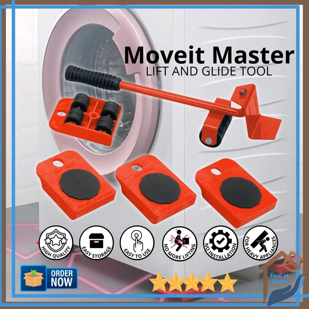 5Pcs Furniture Mover Lifter Easy Slides Transport Lifting Heavy Duty ...