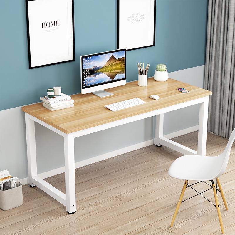 White 120x60cm Computer Table office desk Home student Furniture Wood ...